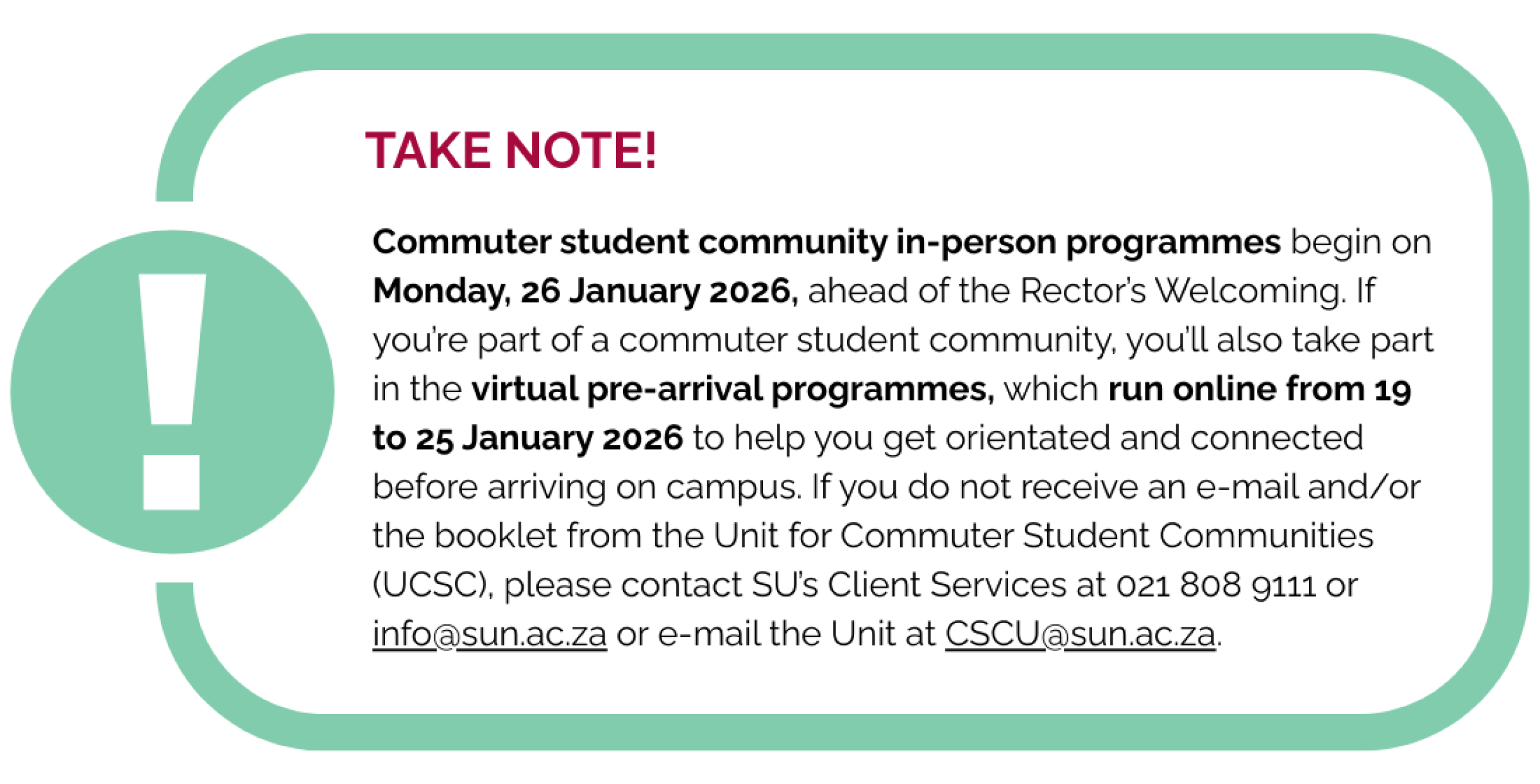 Welcoming 2026 | Stellenbosch University